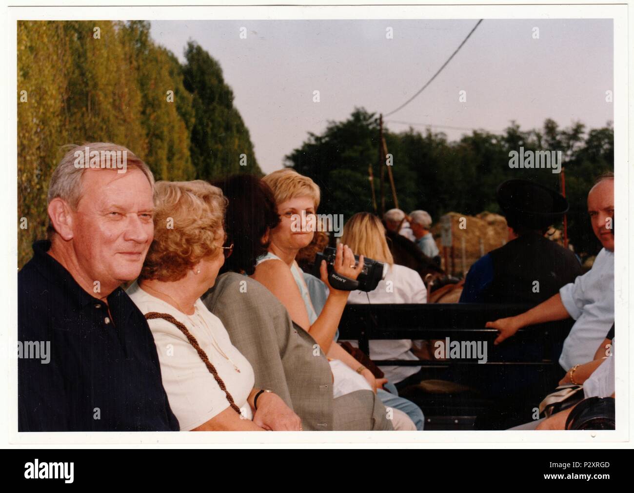 THE CZECHOSLOVAK REPUBLIC - CIRCA 1990s: Retro photo shows people on ...