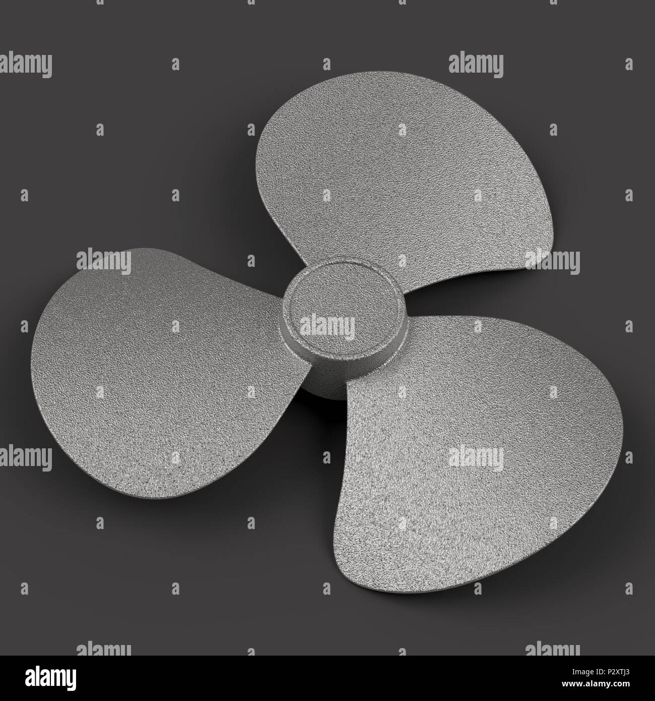 Propeller isolated on the gray background. 3D rendering Stock Photo - Alamy