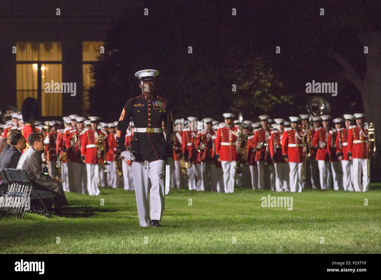 U.S. Marine Corps 1st Sgt. Cedric L. Smith, drill master, Marine ...