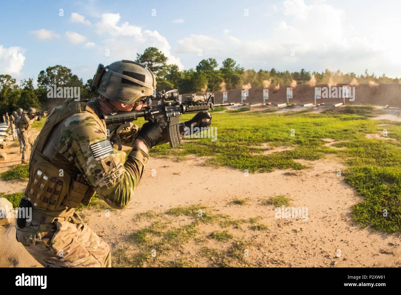 A U.S. Army infantryman from Foxtrot Company, 2nd Assault Helicopter ...