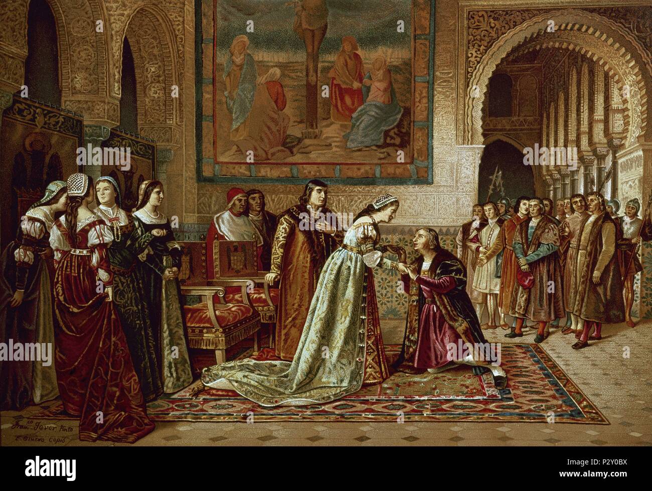 Reyes católicos y colón hi-res stock photography and images - Alamy