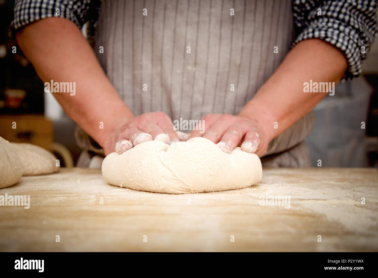 Raw loaf bread flour hi-res stock photography and images - Alamy