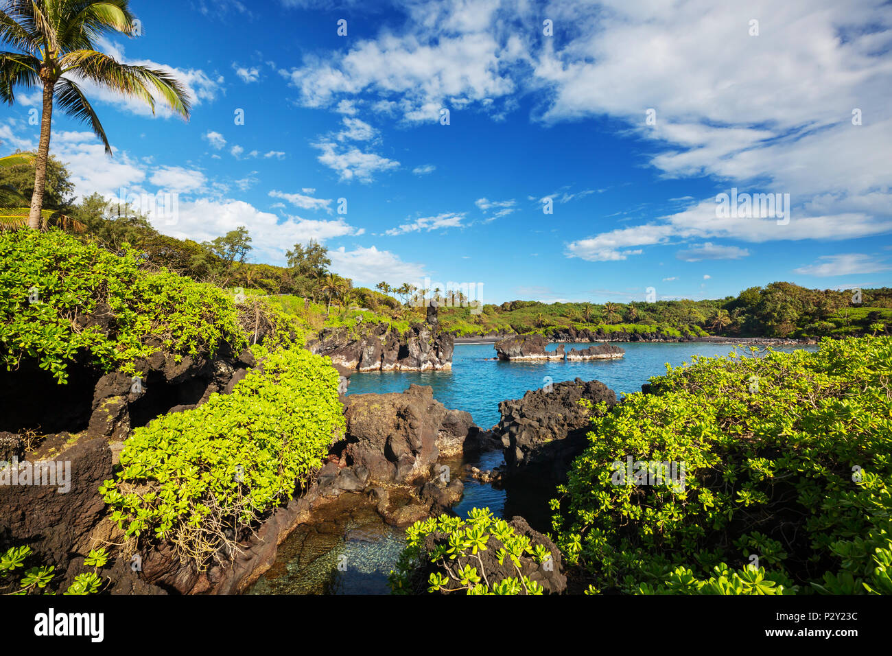 Beautiful tropical landscapes on Maui island, Hawaii Stock Photo - Alamy