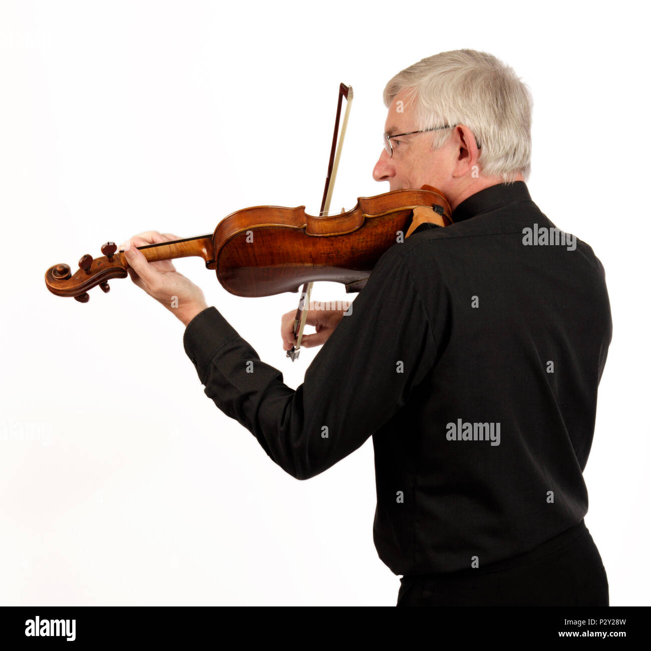 Musician man violin in Cut Out Stock Images & Pictures - Alamy