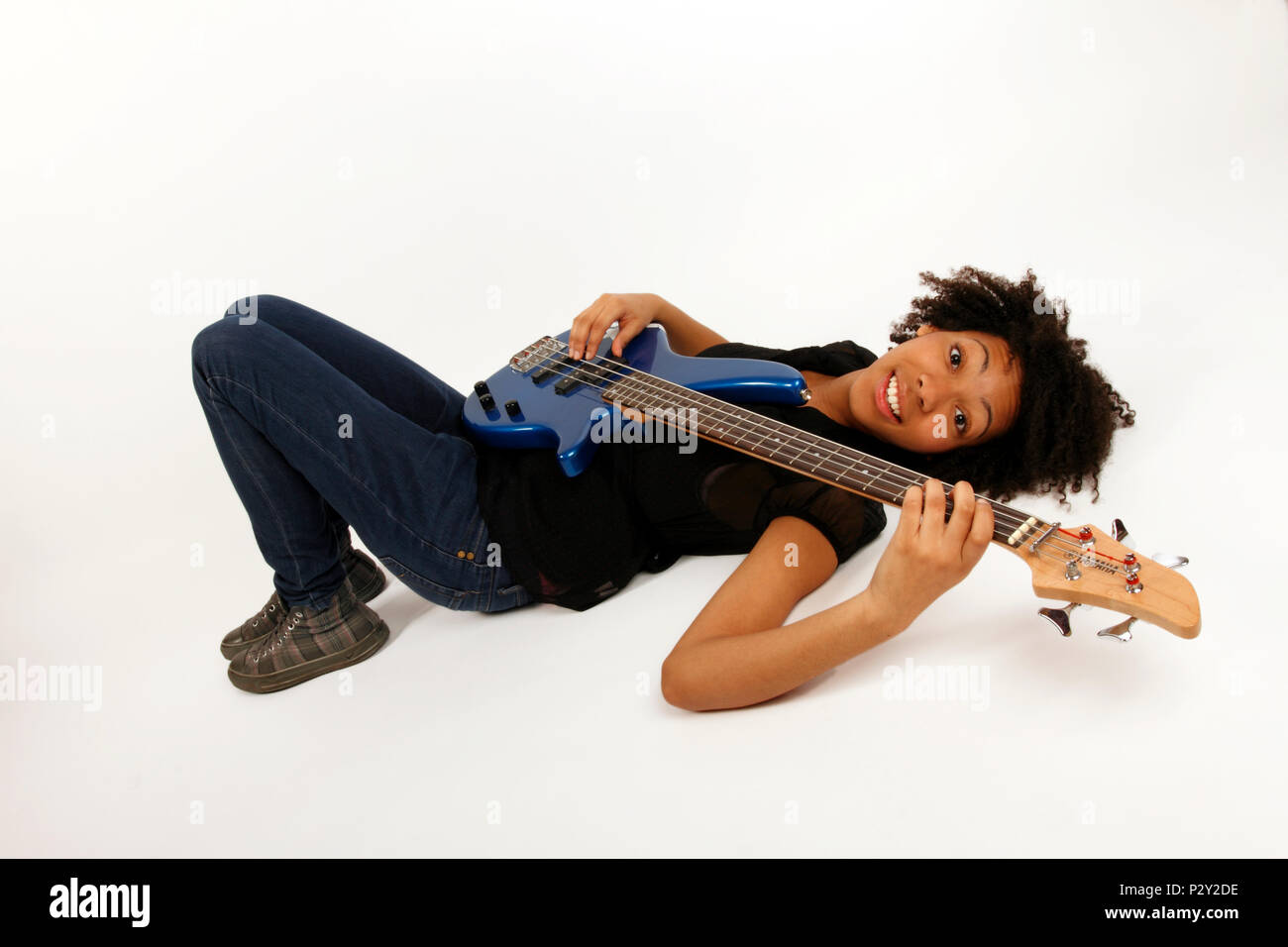 Portrait of bass player hi-res stock photography and images - Alamy
