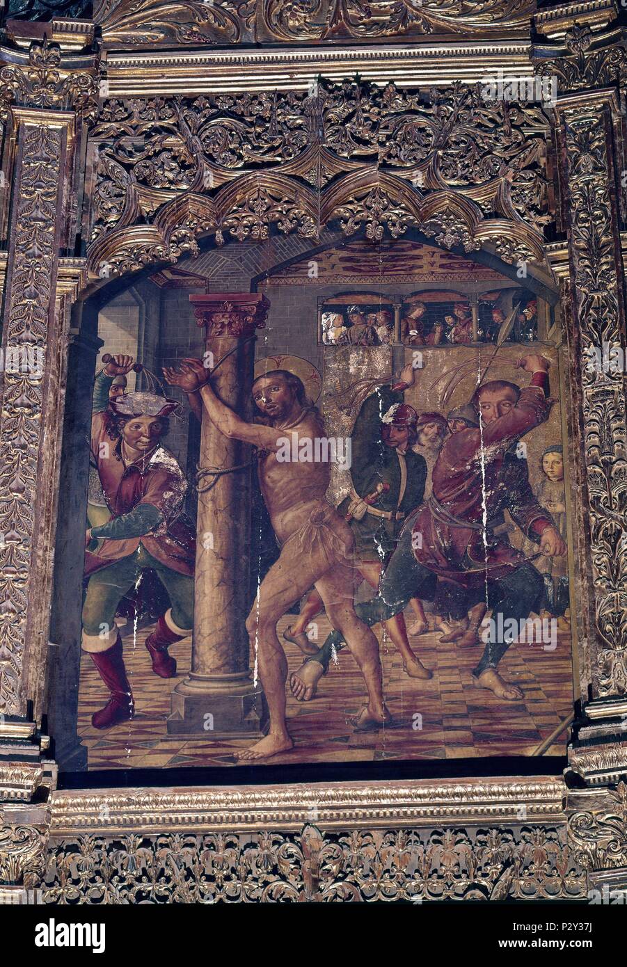 LA FLAGELACION. Author: Pedro Berruguete (1450-1504). Location ...