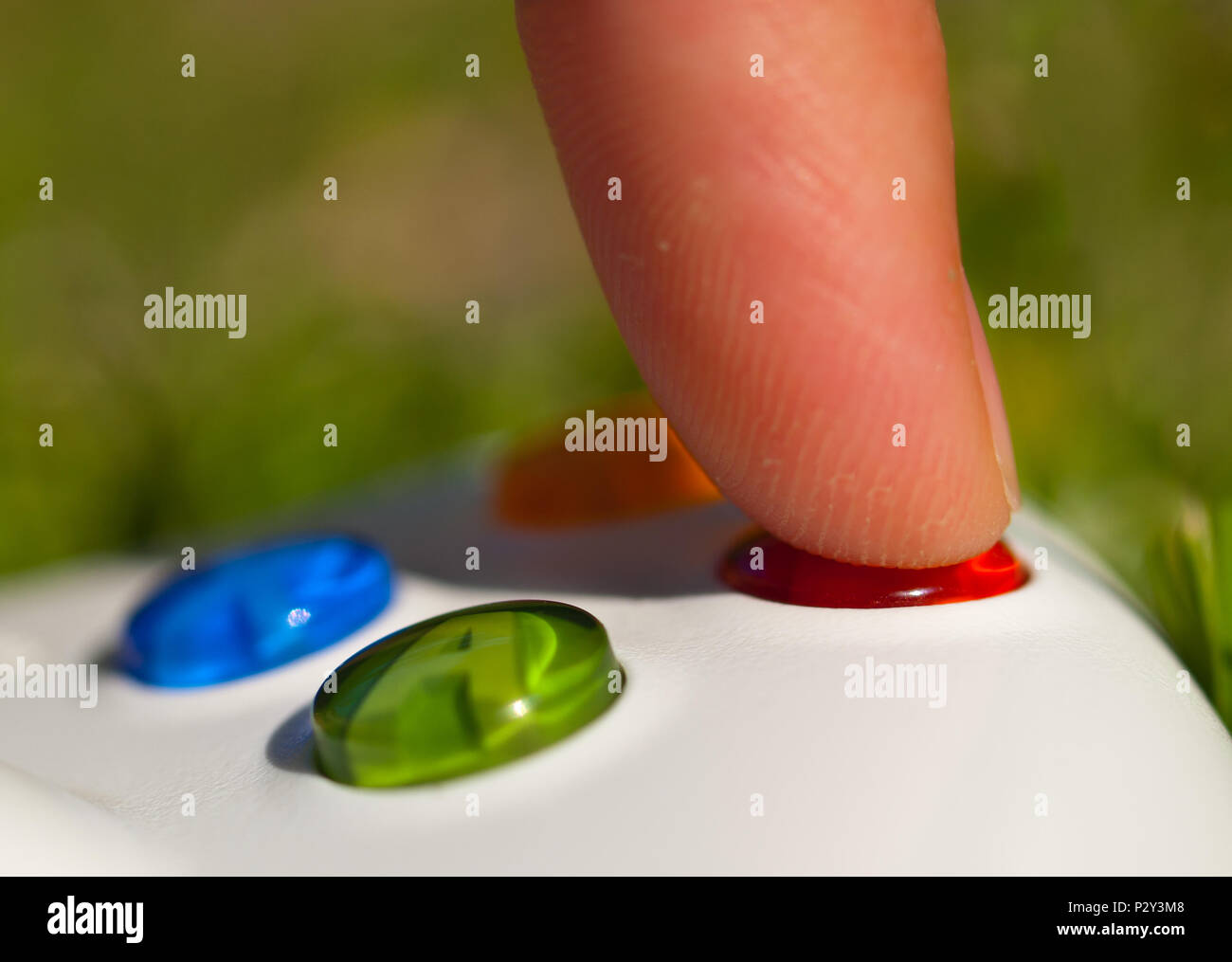 Game controller button hi-res stock photography and images - Alamy