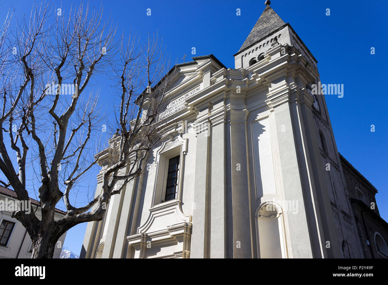 The church of Bussoleno Stock Photo - Alamy