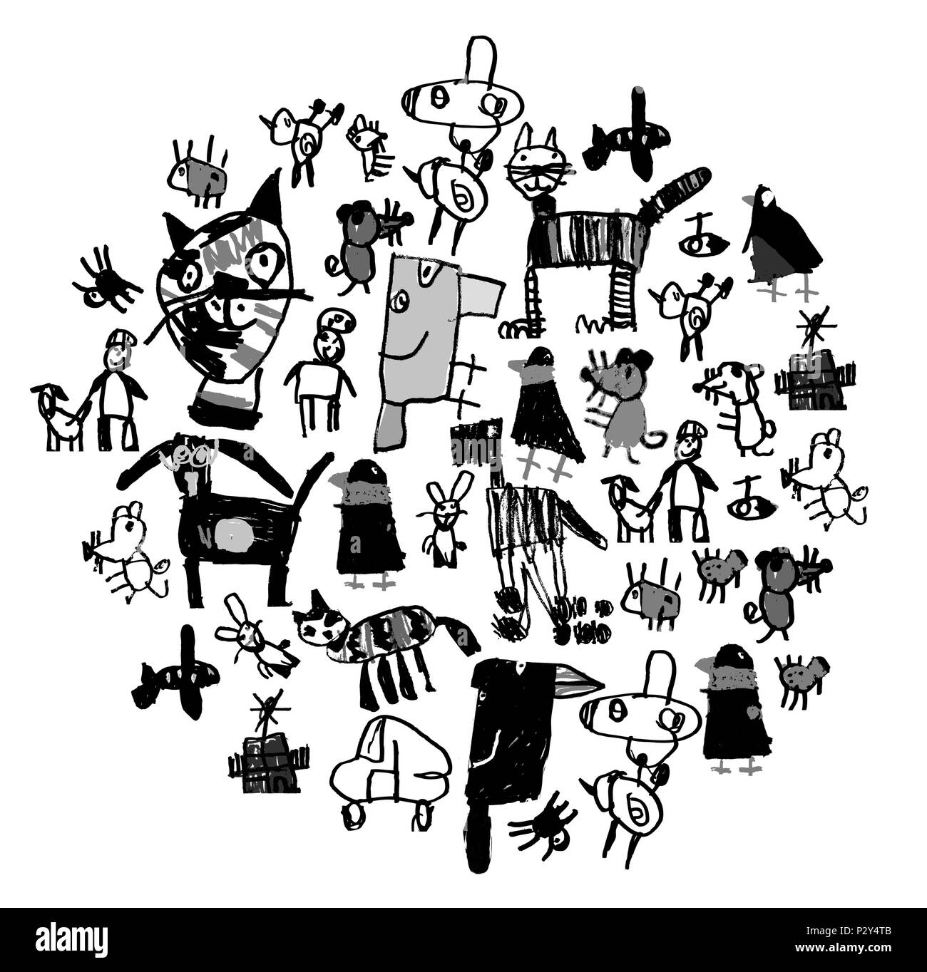 Kids fly funny child Black and White Stock Photos & Images - Alamy