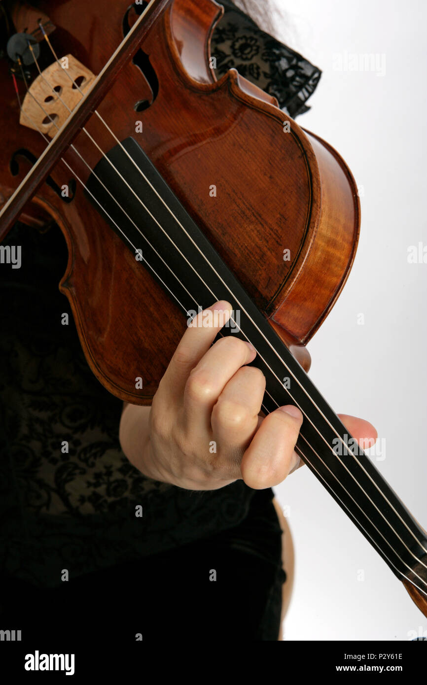 Generic - Viola player playing with the bow Stock Photo - Alamy