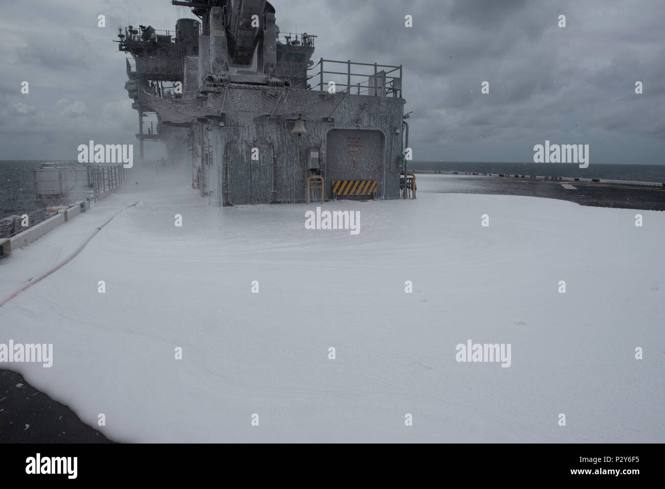 180807-N-NB544-037 EAST CHINA SEA (Aug. 7, 2016) Aqueous film forming ...