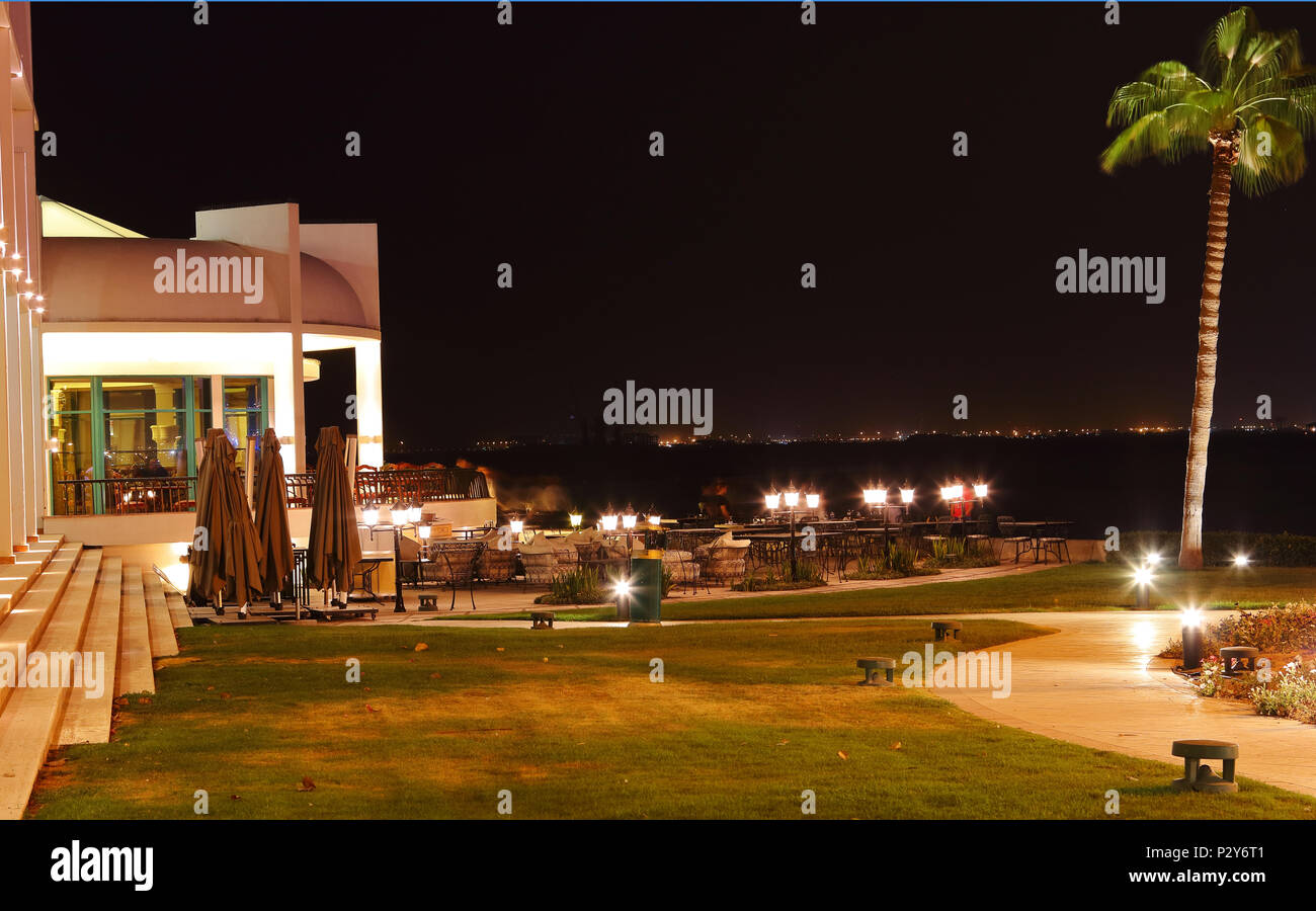 Night time view at Corniche, Doha Qatar Stock Photo - Alamy