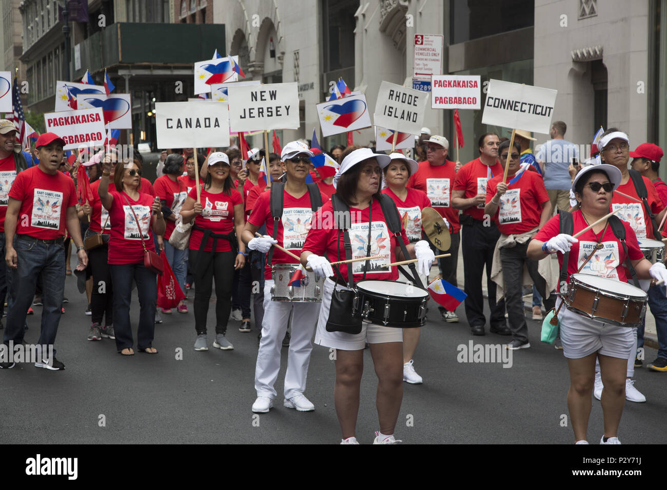 Participants in the Philippine Independence Day Parade in NYC come from ...