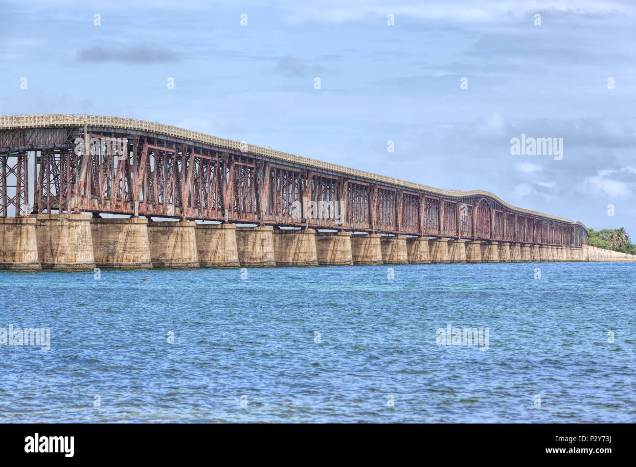 The Camelback Bridge in the Florida Keys, also known as the Bahia Honda ...