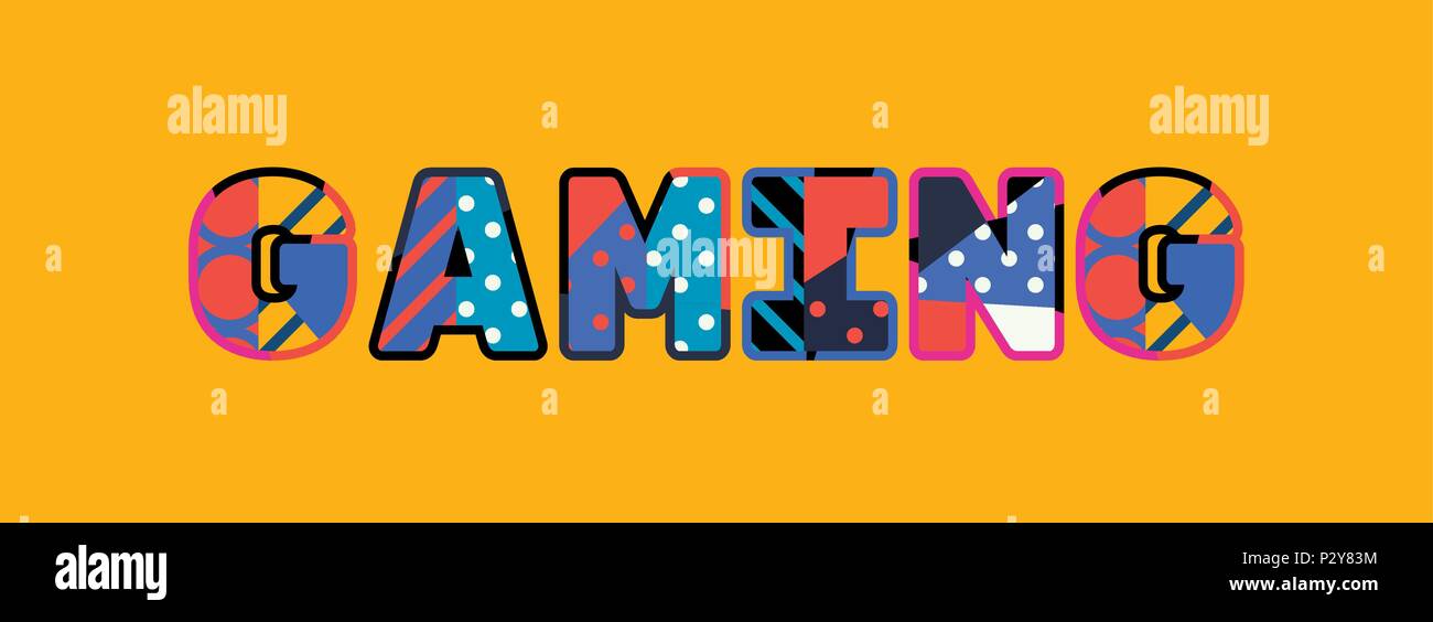 Gamer word art Stock Vector Images - Alamy