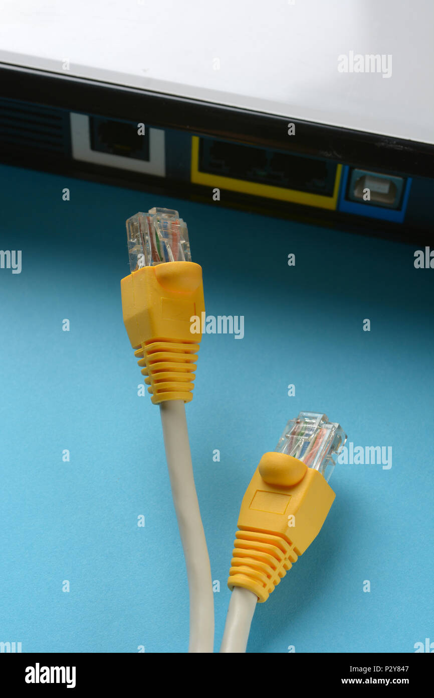Modem cables hi-res stock photography and images - Alamy