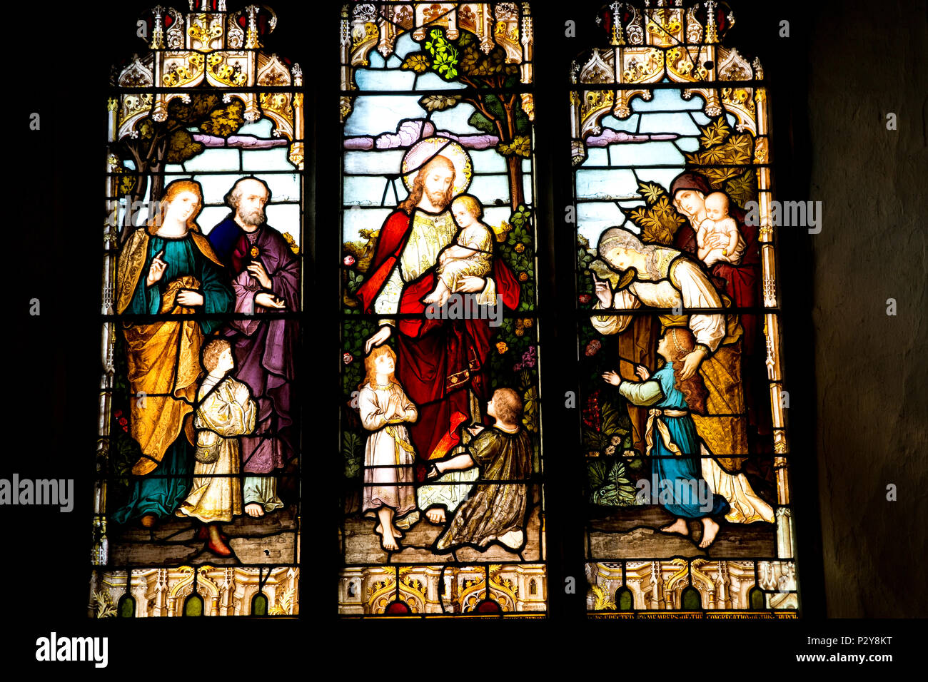 Stained glass window at St Edmund's Parish Church, Downham Market ...