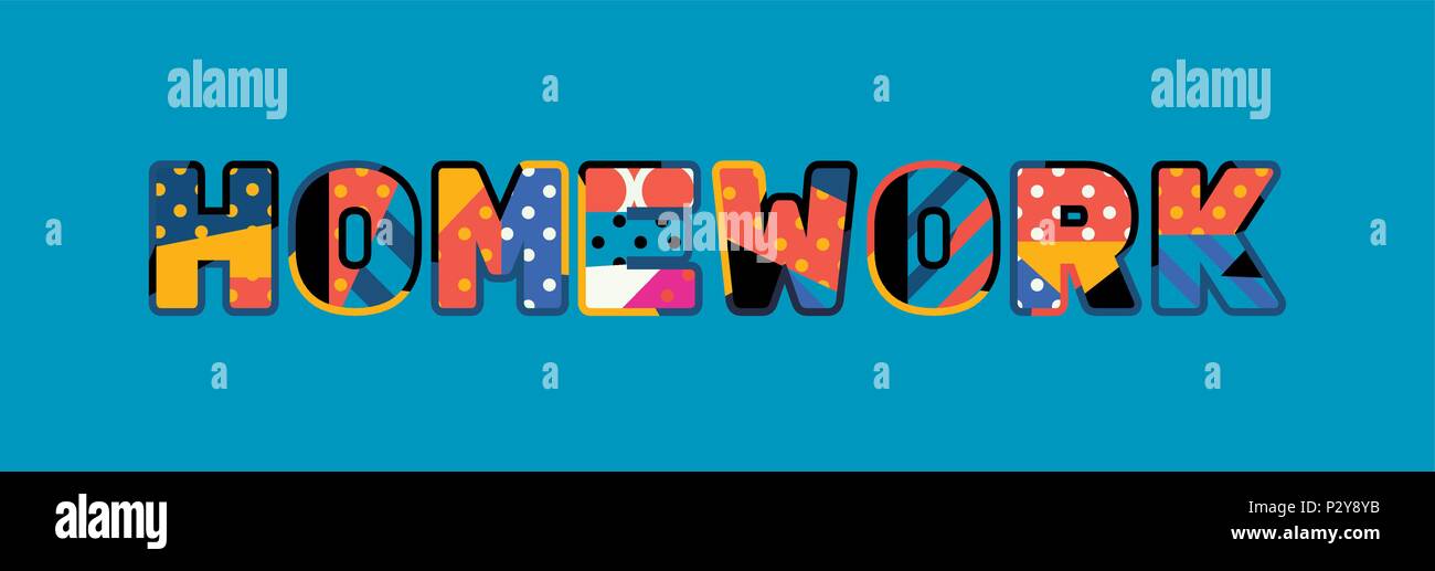 Homework assignment written Stock Vector Images - Alamy