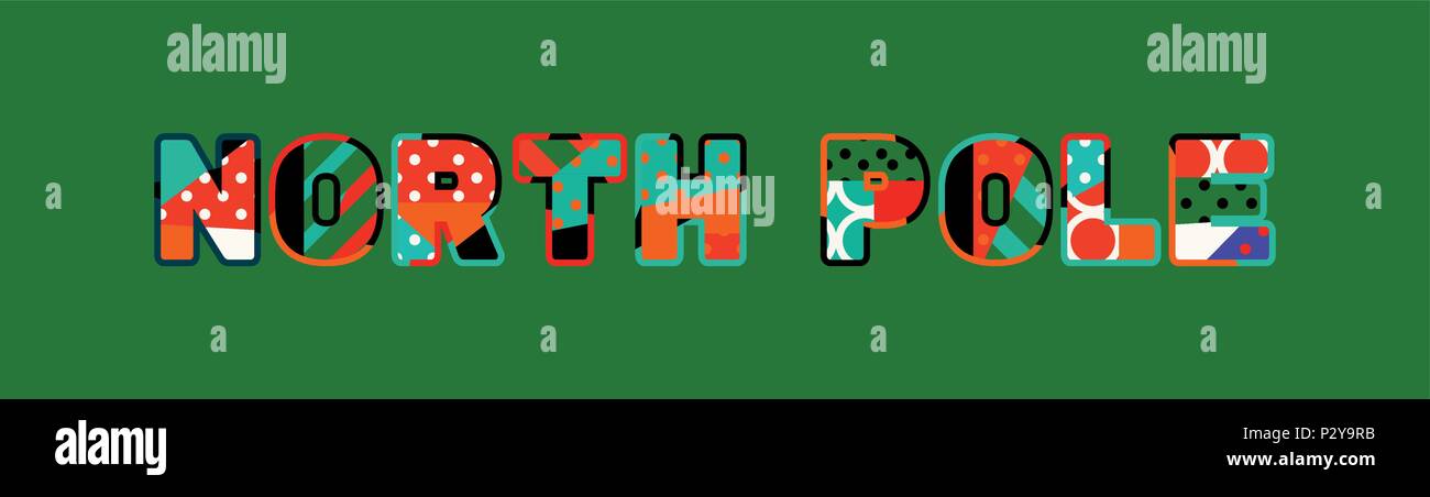 North pole circle Stock Vector Images - Alamy