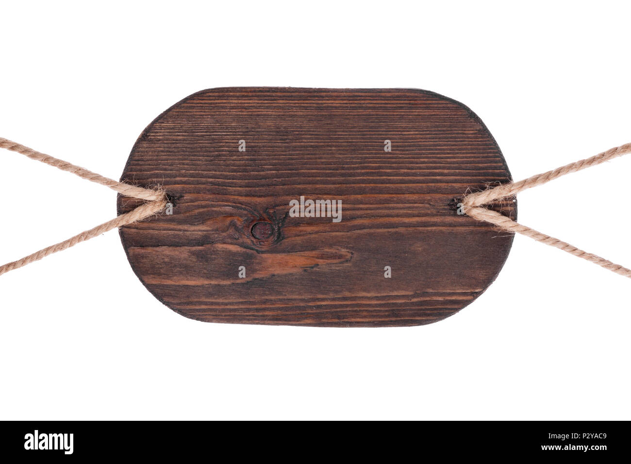 Retro pointer made of dark wood. Isolated on white background. With ...