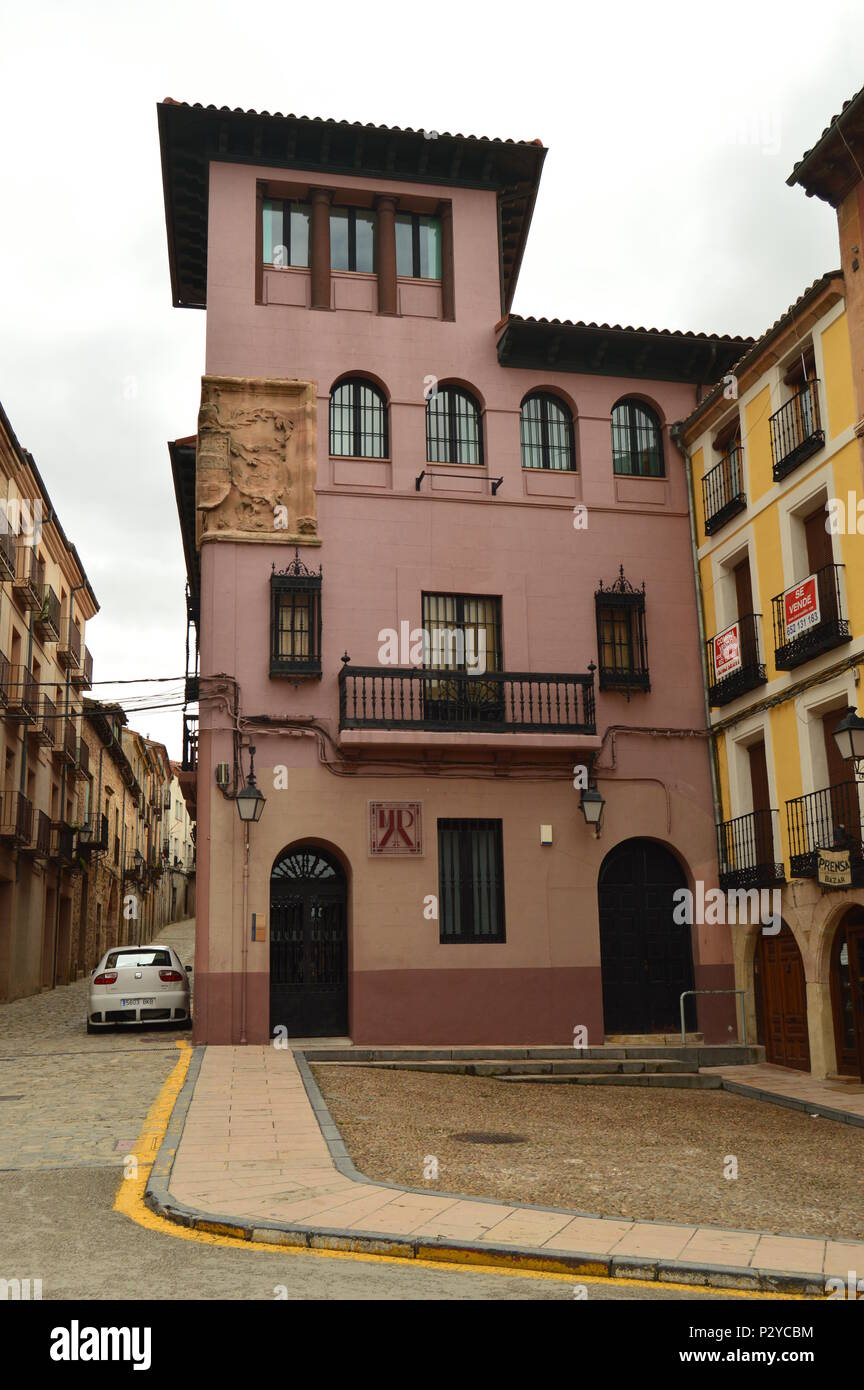 Wonderful Fortified Medieval Style Building In Siguenza. Architecture ...