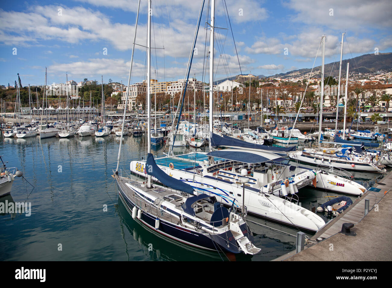 The Marina at Funchal Madeira Stock Photo - Alamy
