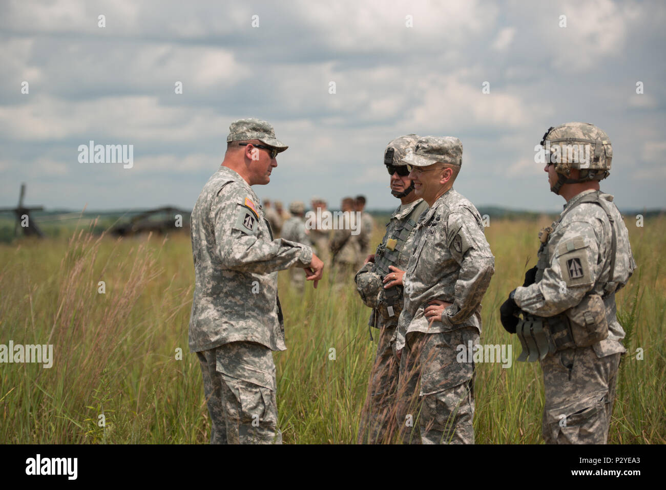 Indiana State Adjutant General Maj. Gen. Courtney Carr and Command Sgt ...