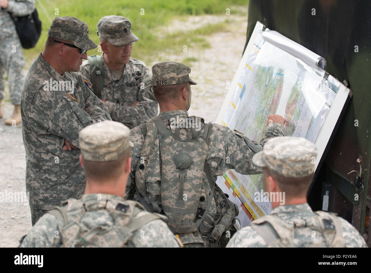 Indiana State Adjutant General Maj. Gen. Courtney Carr and Command Sgt ...