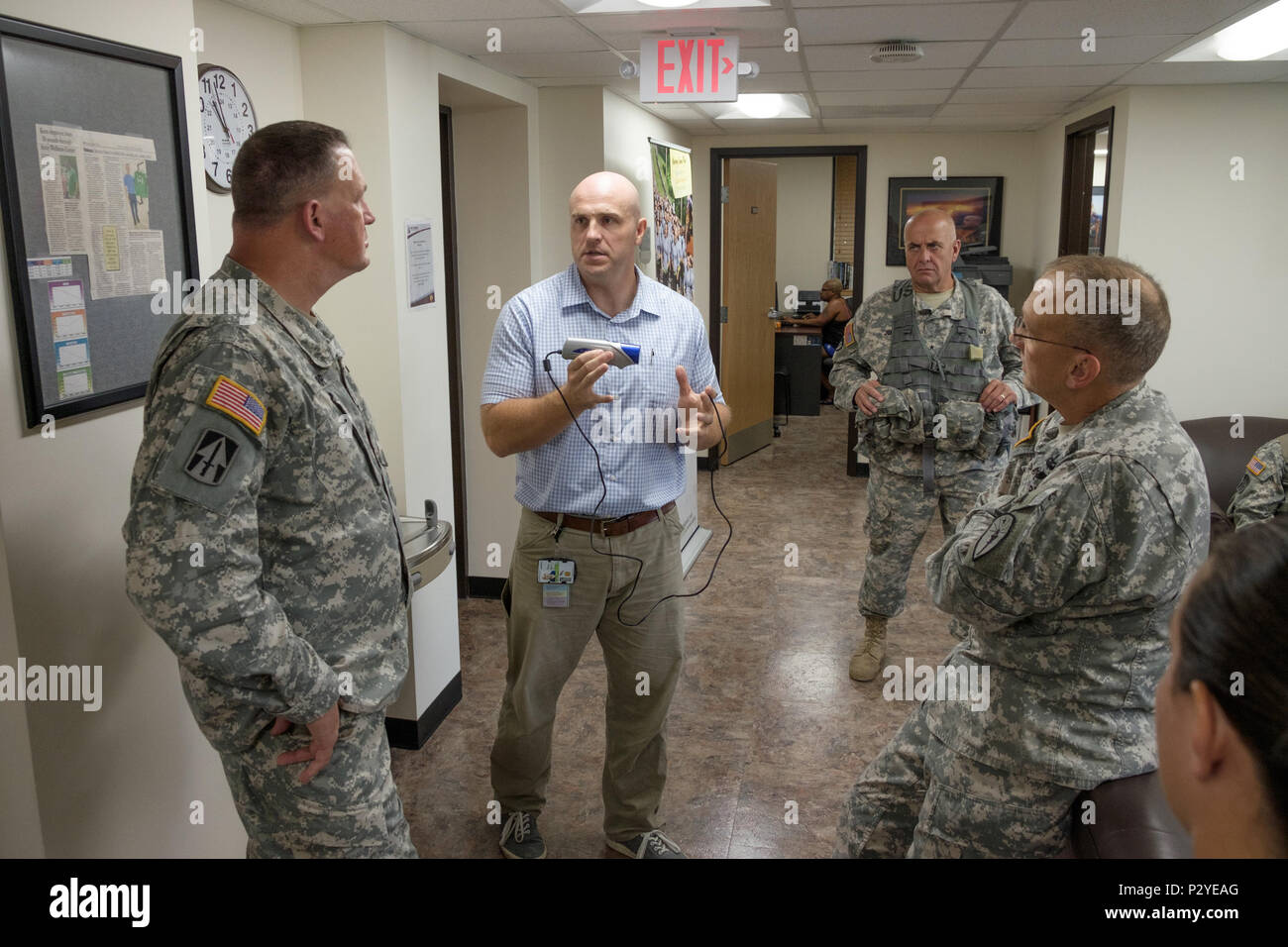 Indiana Adjutant General Maj. Gen. Courtney Carr and State Command Sgt ...