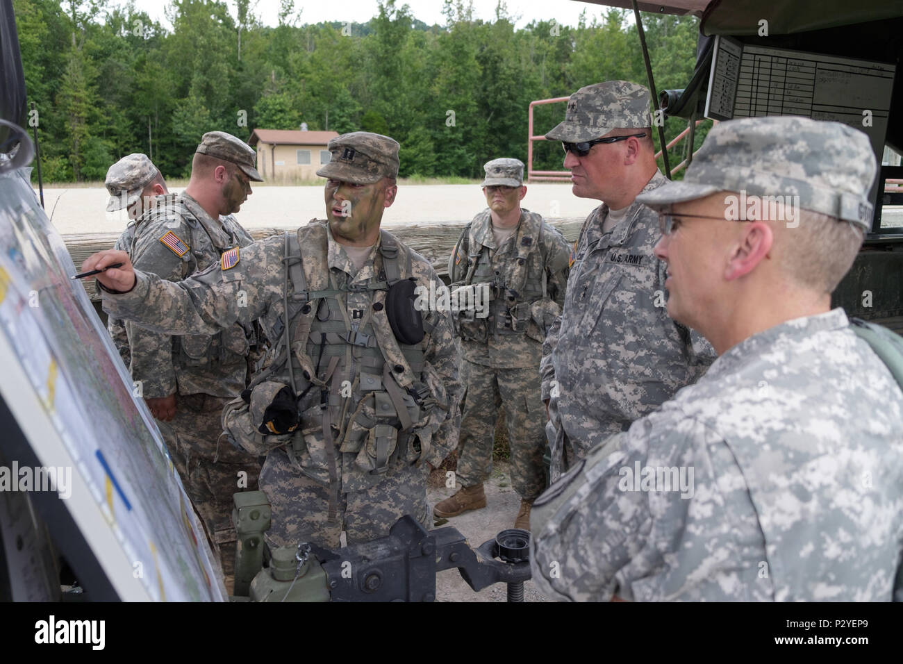 Indiana State Adjutant General Maj. Gen. Courtney Carr and Command Sgt ...