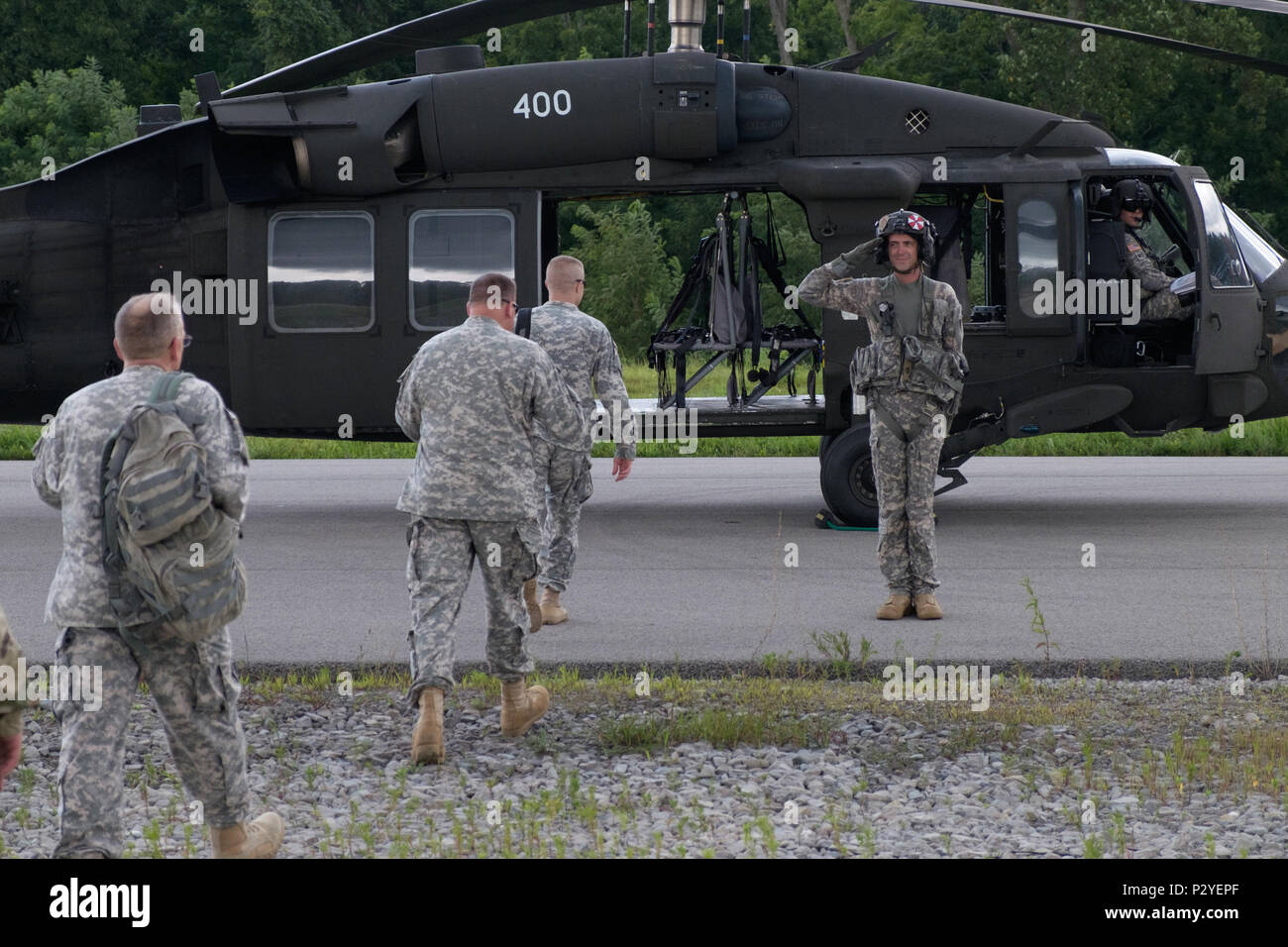 Indiana State Adjutant General Maj. Gen. Courtney Carr and Command Sgt ...
