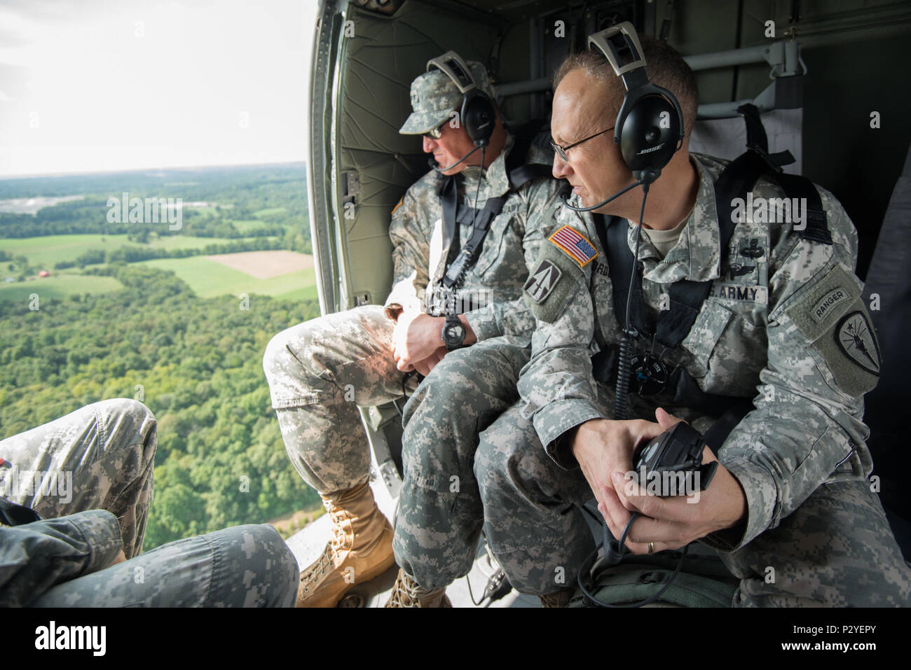 Indiana Adjutant General Maj. Gen. Courtney Carr and State Command Sgt ...
