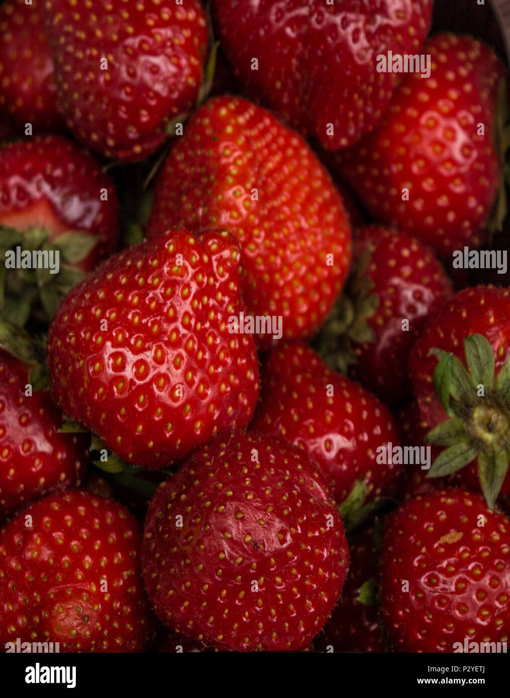 Strawberries close up hi-res stock photography and images - Alamy