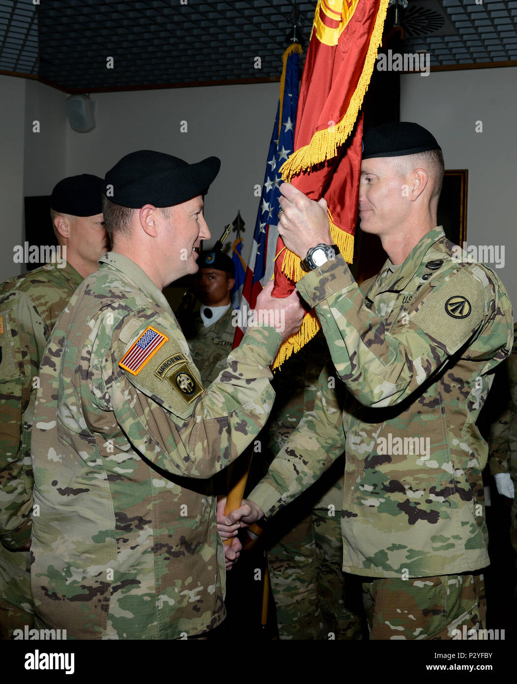 U.S. Army Col. Layton G. Dunbar Jr., outgoing commander, passed the ...