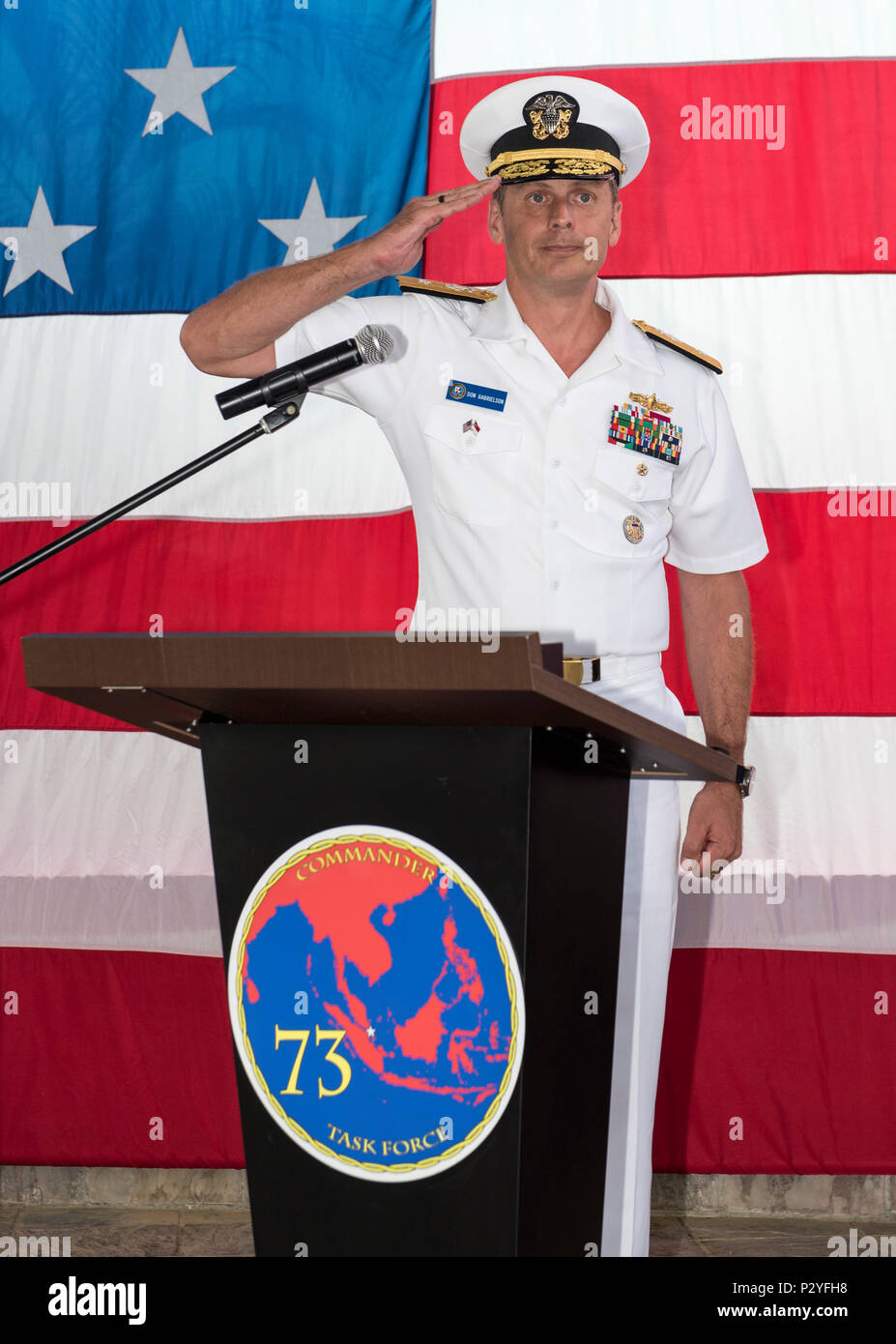 Rear adm don gabrielson hi-res stock photography and images - Alamy