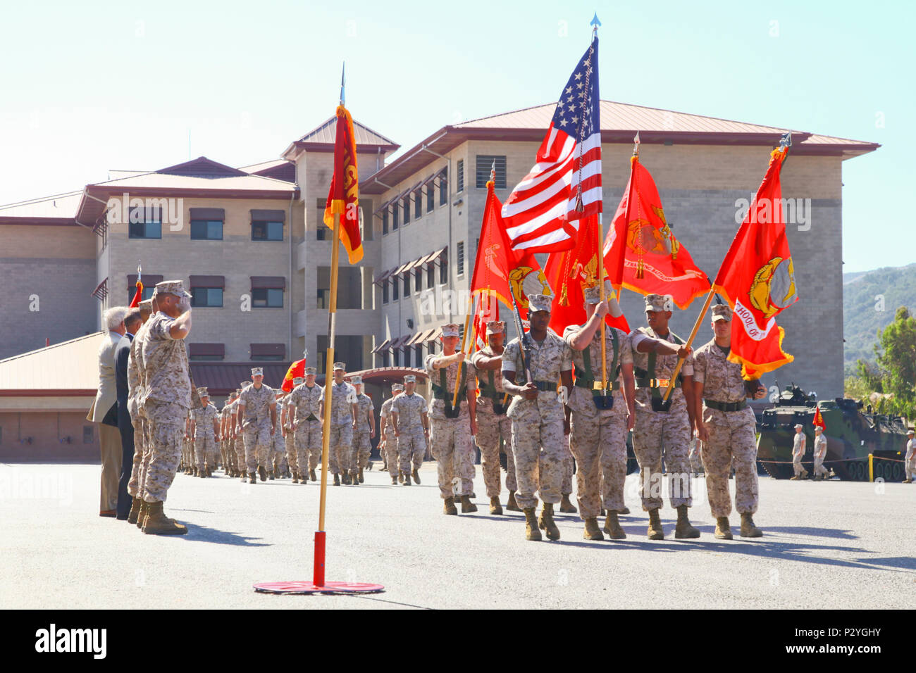 U.S. Marine Corps Col. Jeff Holt, Commanding Officer, School of ...