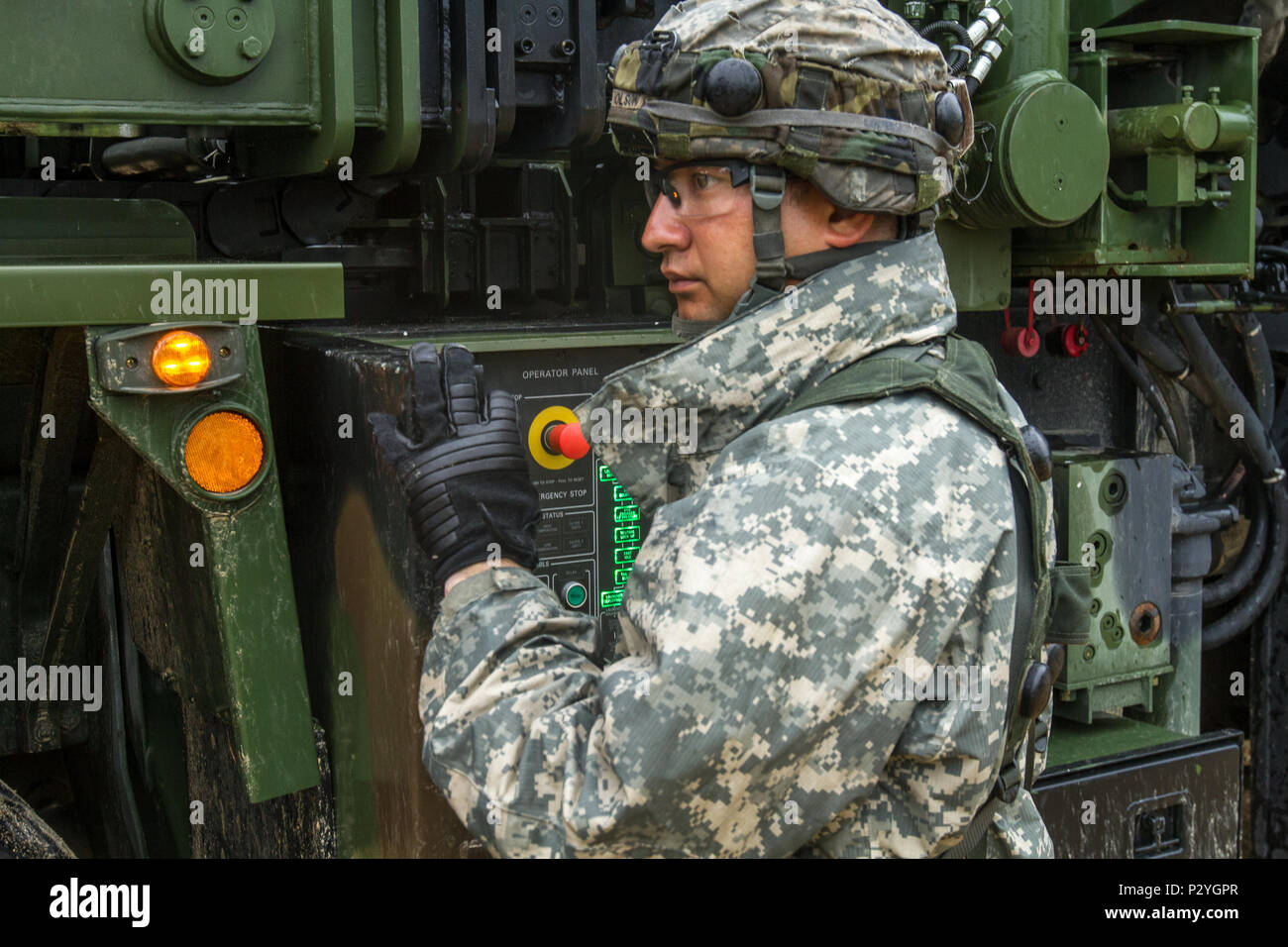 U.S. Army Sgt. Harold Olson, 652nd Engineer Company, Hammond, WI ...