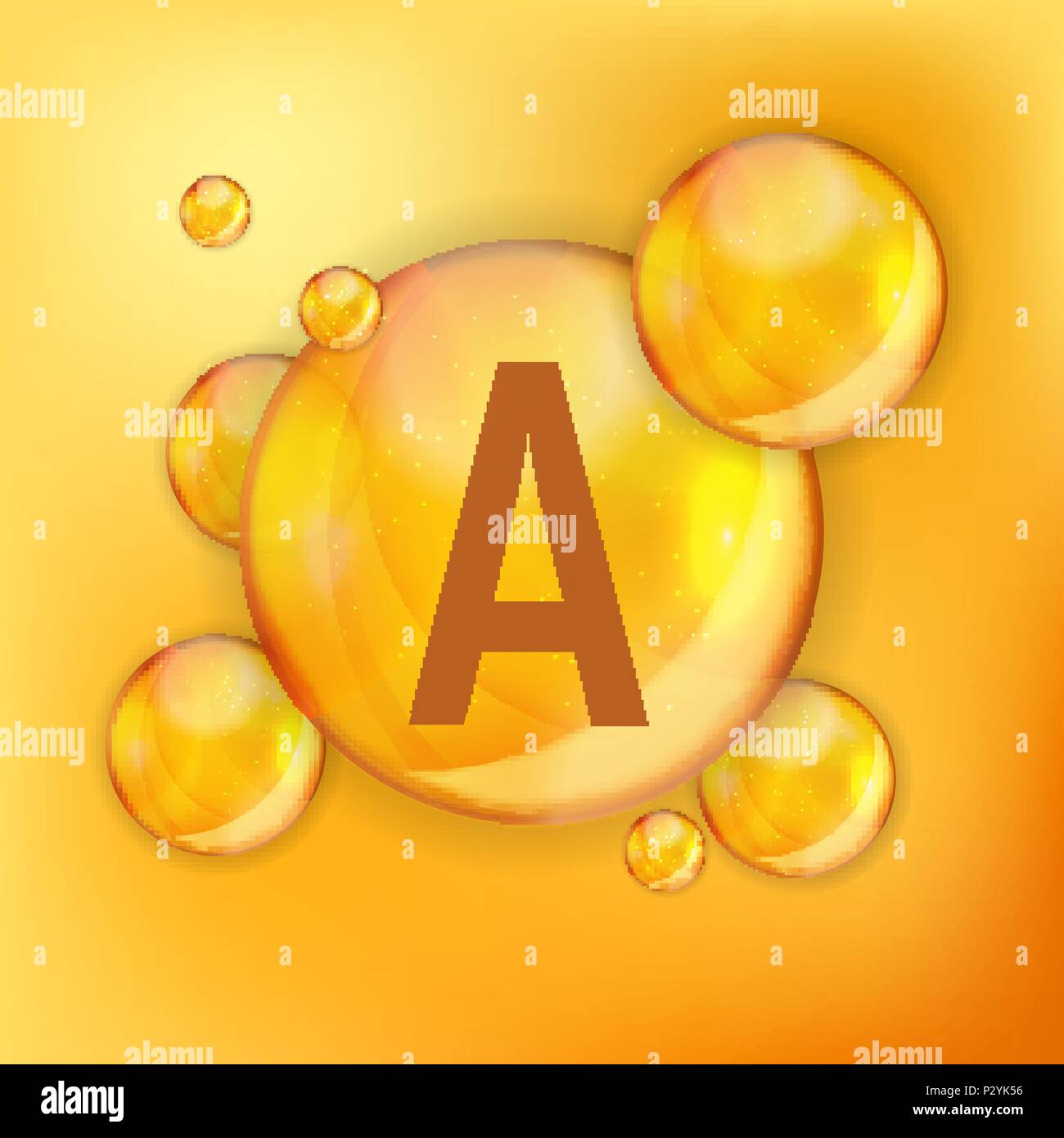 Vitamin A Icon Antioxidant. Vector Illustration Stock Vector Image ...