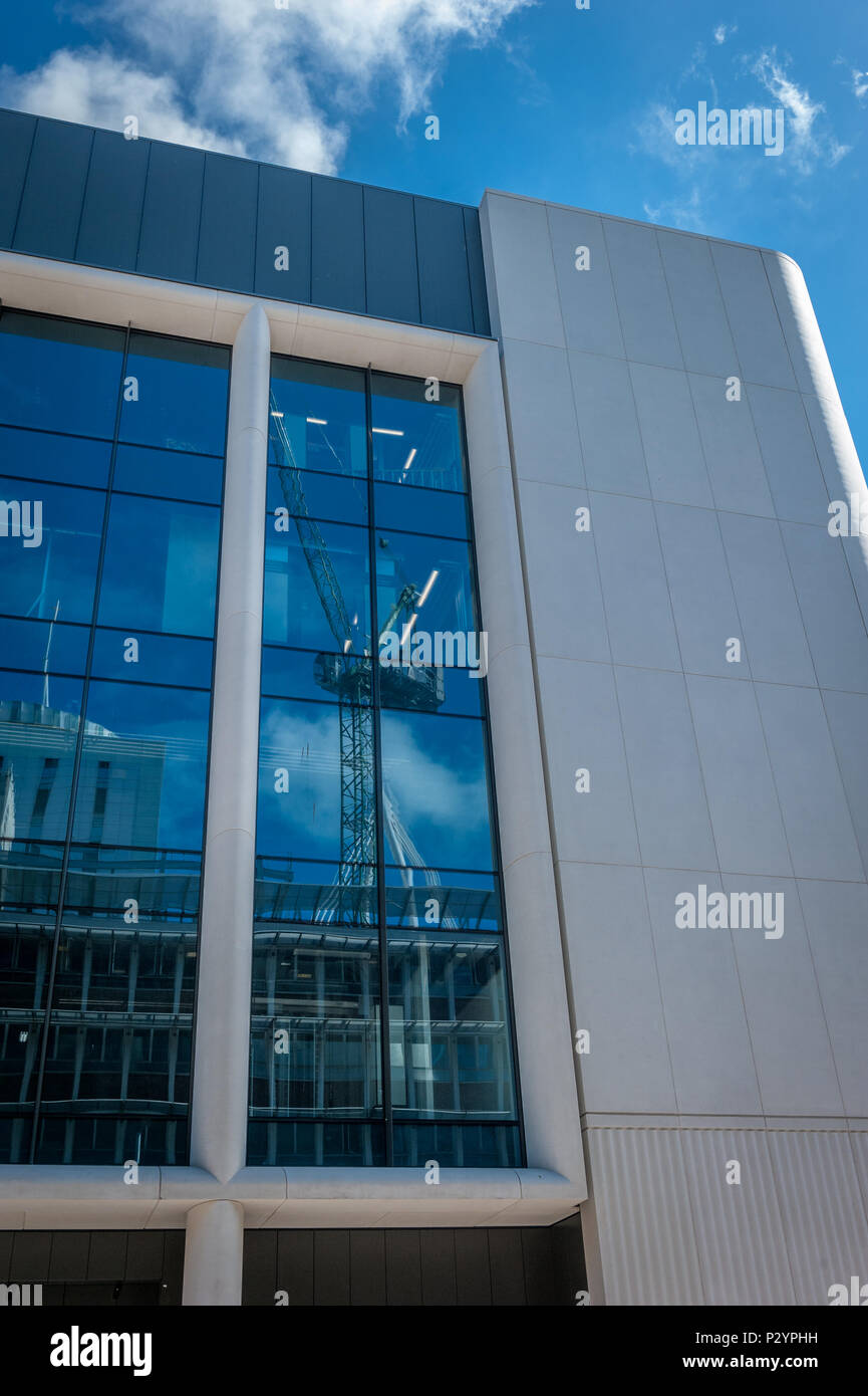 Construction of the new BBC HQ in Cardiff, South Wales Stock Photo - Alamy