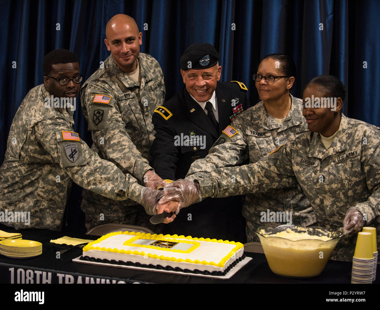 Maj. Gen. (ret.) David Puster along with Soldiers from the 108th ...