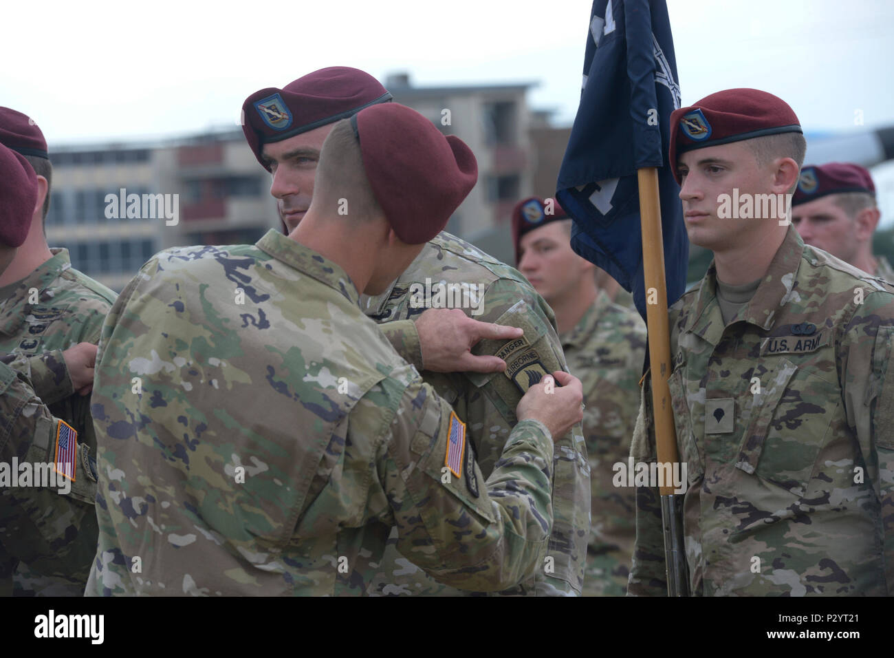 Lt. Col. Kurt Cyr, 1st Battalion (Airborne), 143rd Infantry Regiment ...