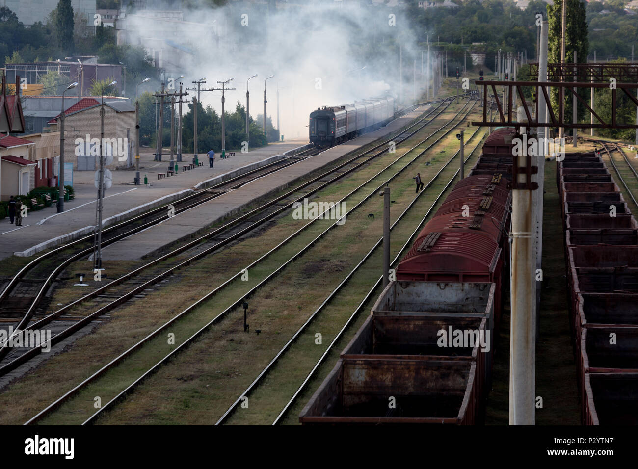 Bender, Moldova, railway station Stock Photo - Alamy