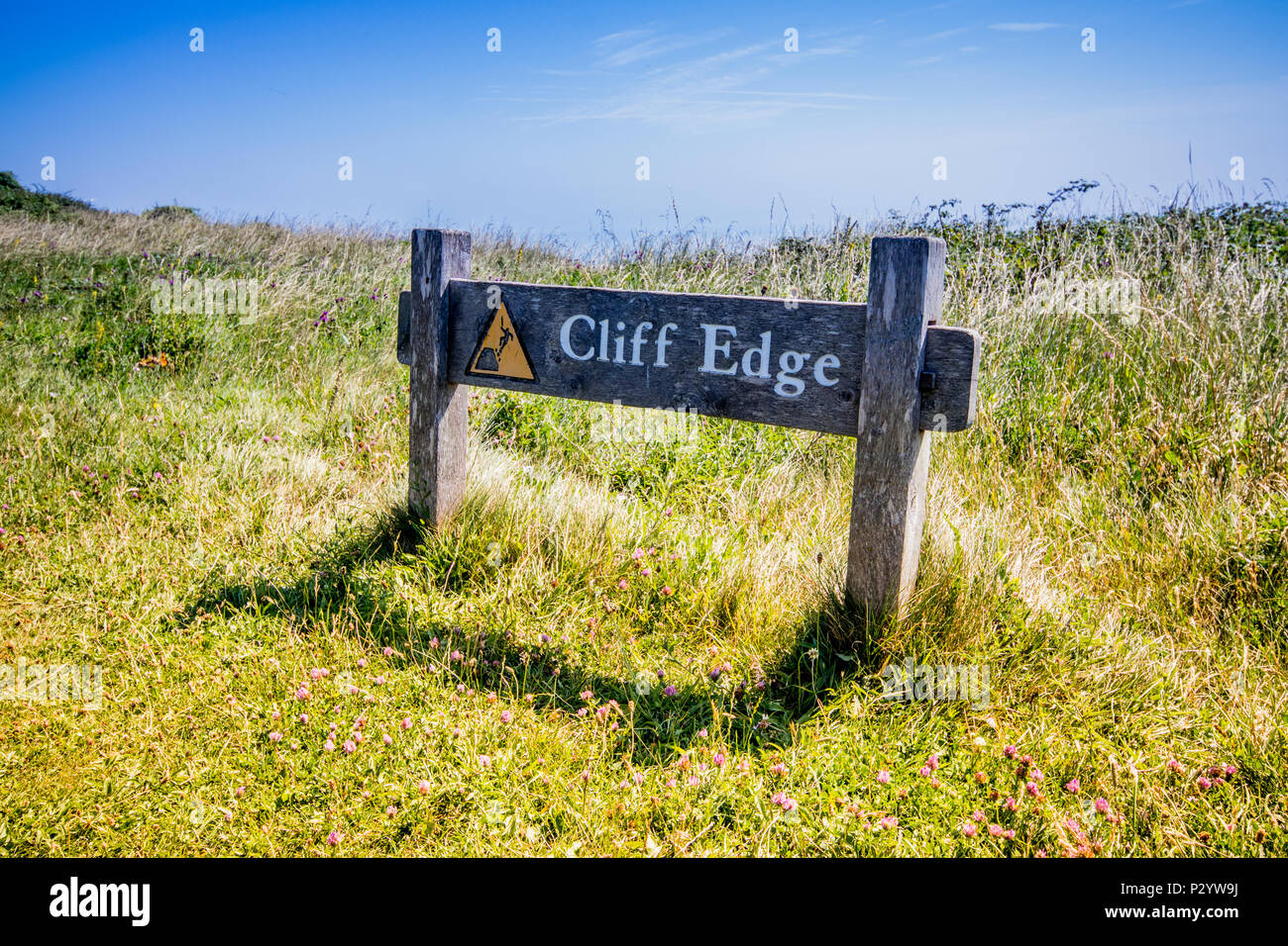 Cliff Edge Danger Sign High Resolution Stock Photography and Images - Alamy