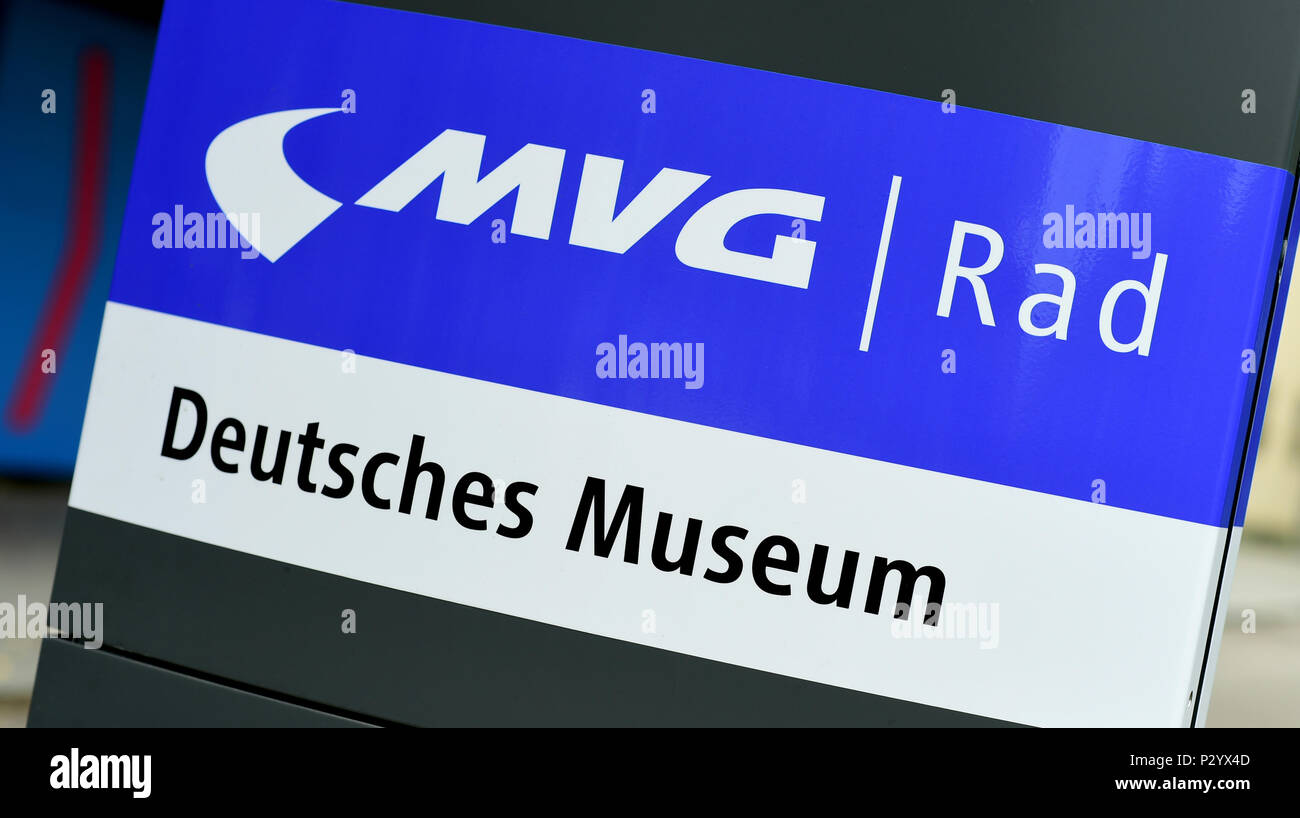 Munich, Germany, MVG bicycle station Stock Photo - Alamy