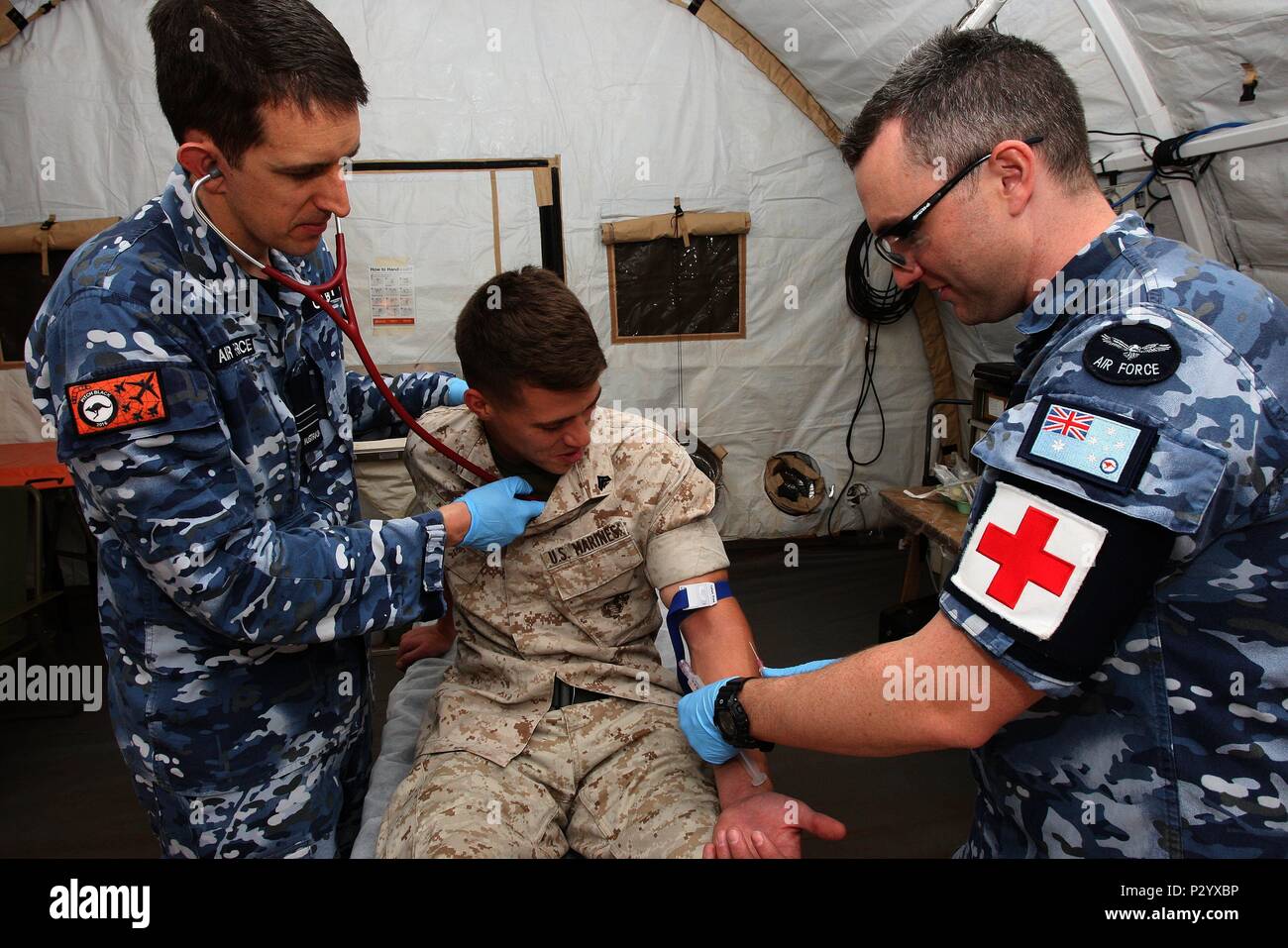 Australian medical staff personnel with No. 2 Expeditionary Health ...