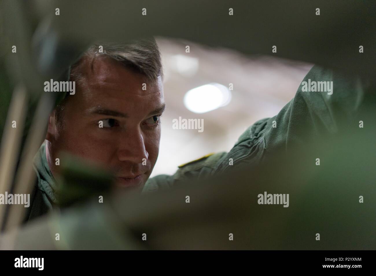 U.S. Air Force Senior Airman Andrew Fox, 36th Airlift Squadron joint ...