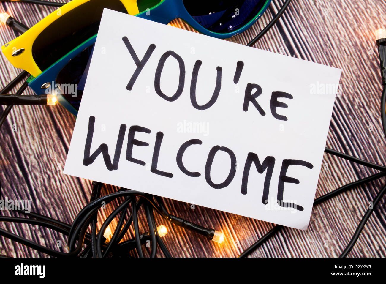 Youre Welcome High Resolution Stock Photography and Images - Alamy