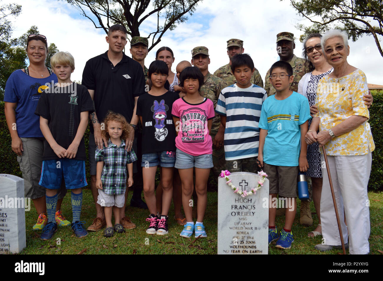 Yuko O’Reilly (far right), four children from the Holy Family Home ...