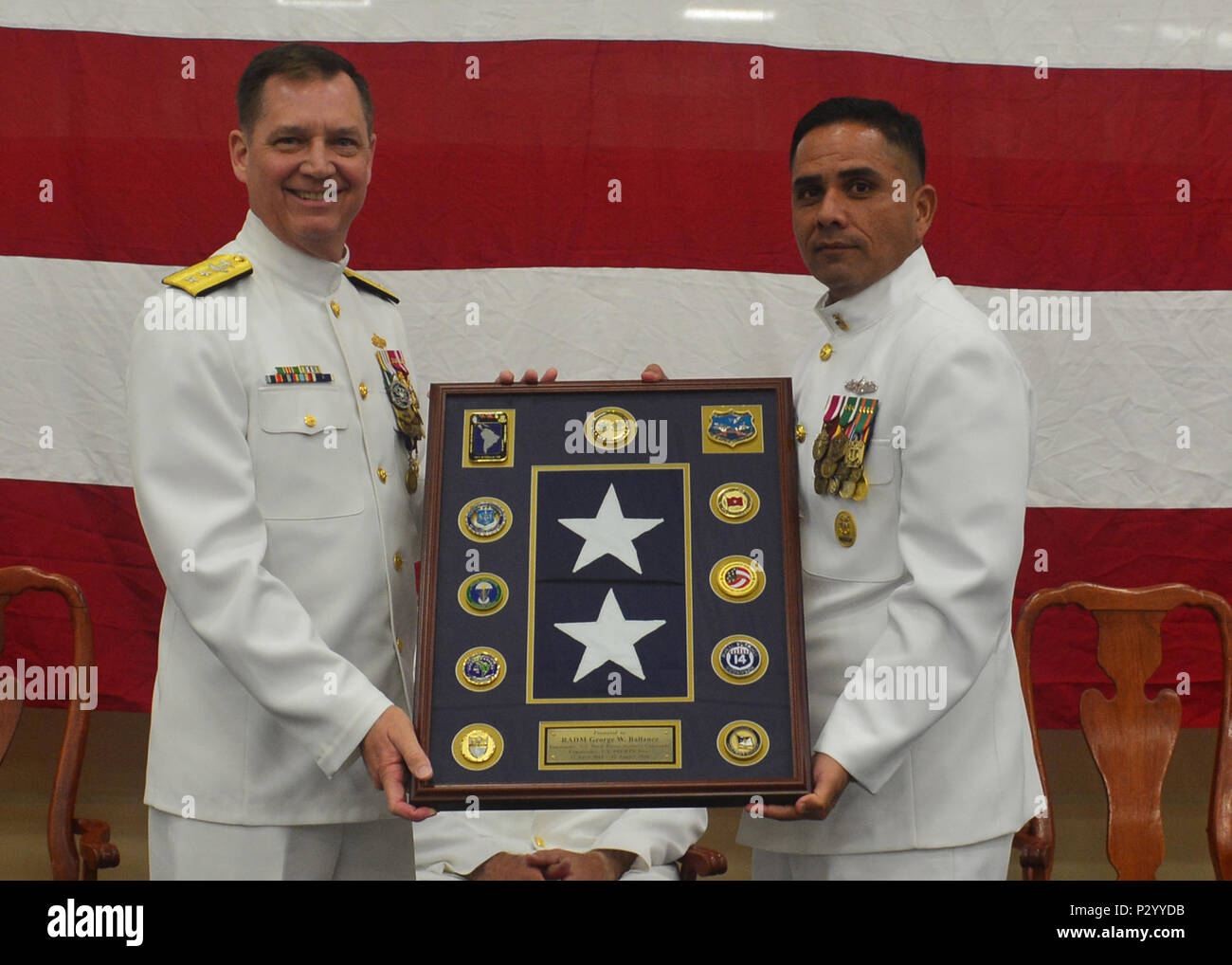 MAYPORT, Fla. (Aug 12, 2016) – Rear Adm. George W. Ballance, commander ...