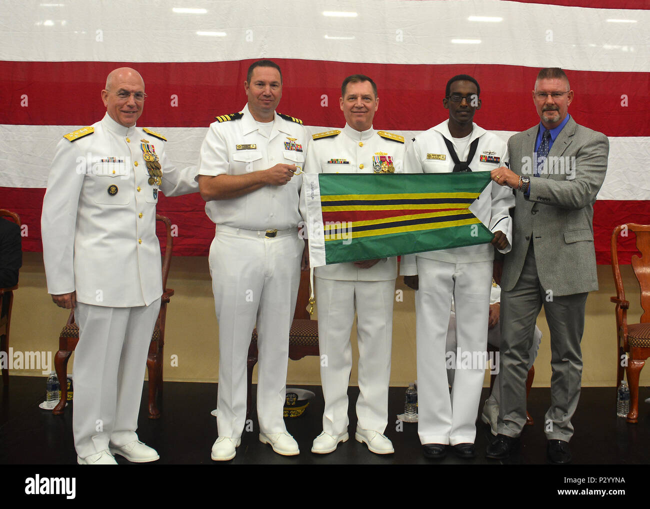 MAYPORT, Fla. (Aug 12, 2016) – Rear Adm. George W. Ballance, commander ...